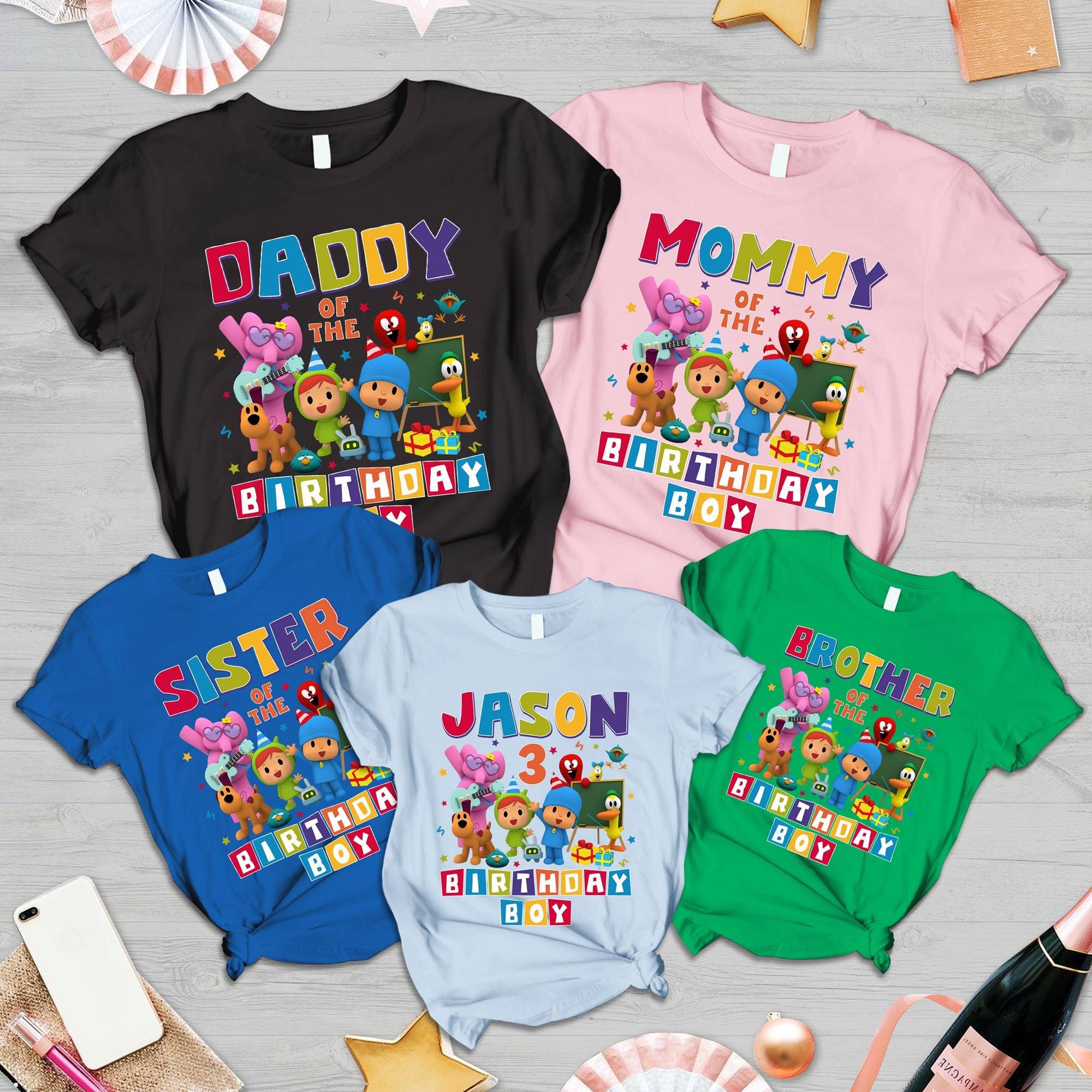 Pocoyo Shirt Pocoyo Cartoon Shirt Pocoyo Birthday Family - Etsy