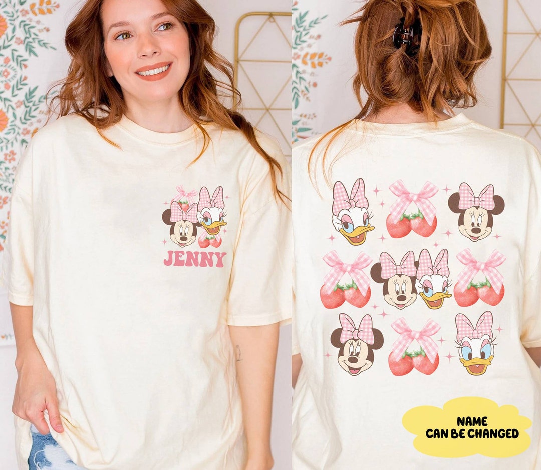 Disneyland Minnie Daisy Coquette Bow Shirt Soft Girl Era Aethestic ...