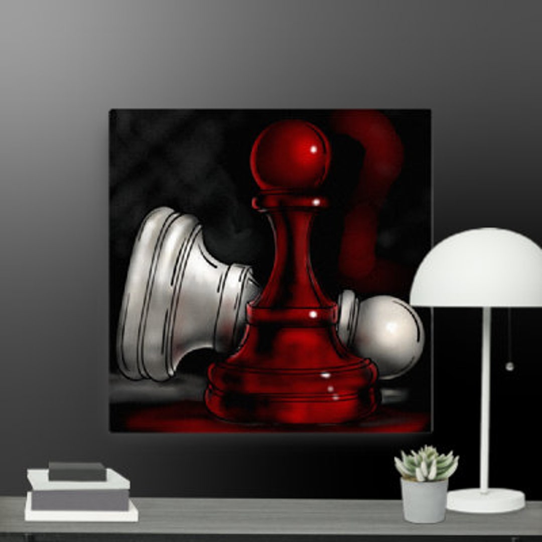 Chess Print, Chess Digital Art, Office Wall Decor, Home Digital Art ...