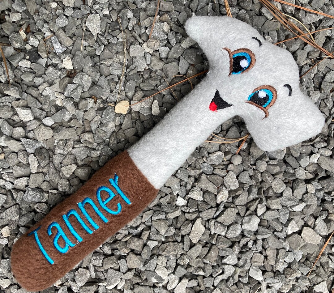 Personalized Stuffed Tools Hammer and Saw Plush Toys With Embroidered ...