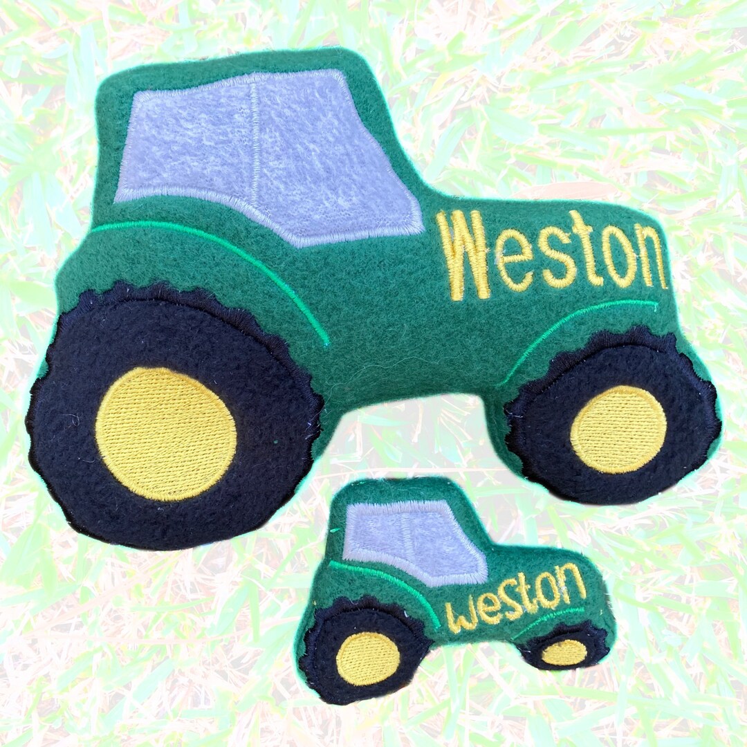 Personalized Tractor Toy Set Great Gift for Girl or Boy Green Tractor ...