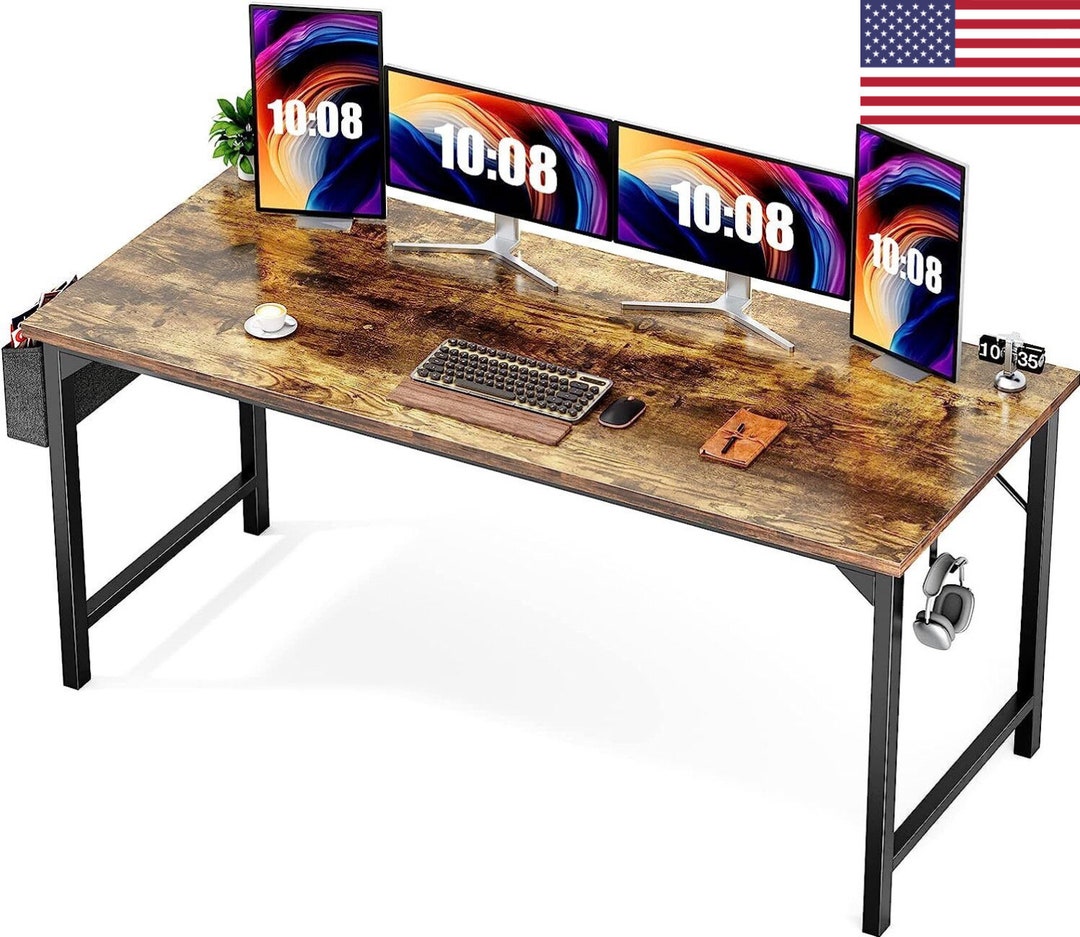 Rustic Brown Desk Polished Driftwood Office Desk Organic - Etsy