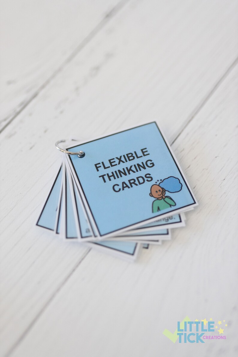 Flexible Thinking Keyring Flash Cards - Etsy