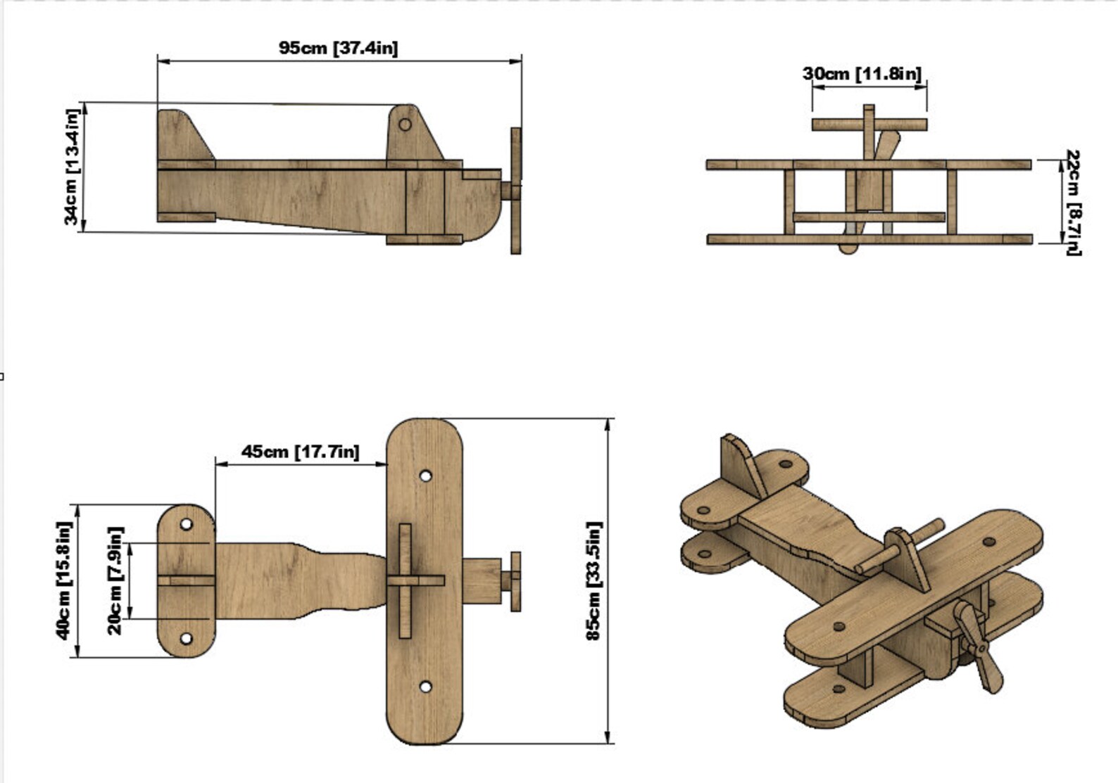 Plane Swing DIY Plan CNC Files - Etsy