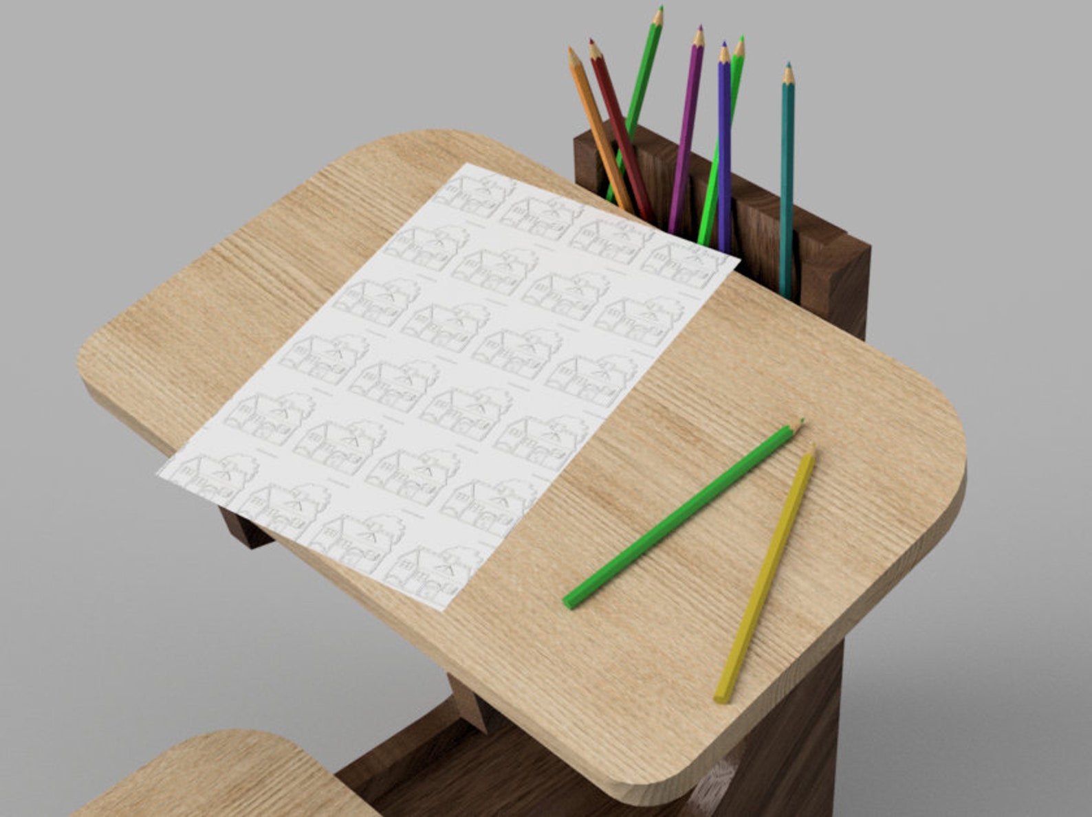 Kids Desk DIY Plan, Kids Coloring Desk, Kids Activity Desk Plan - Etsy