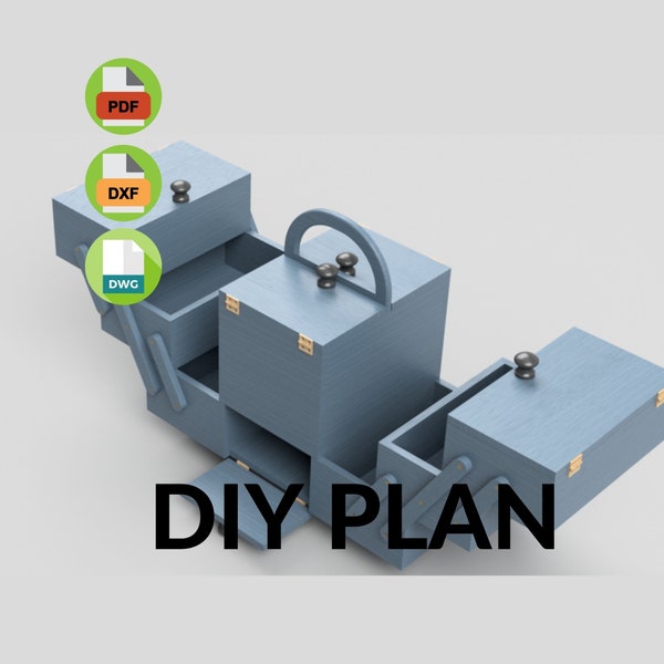 Wooden Sewing Box - Etsy