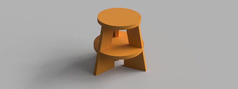 DIY Wooden Round Step Stool Plan, Child Step Stool, Kitchen Step Stool ...