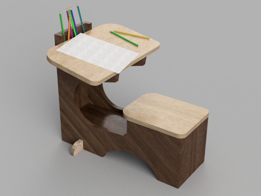 Kids Desk DIY Plan Kids Coloring Desk Kids Activity Desk - Etsy