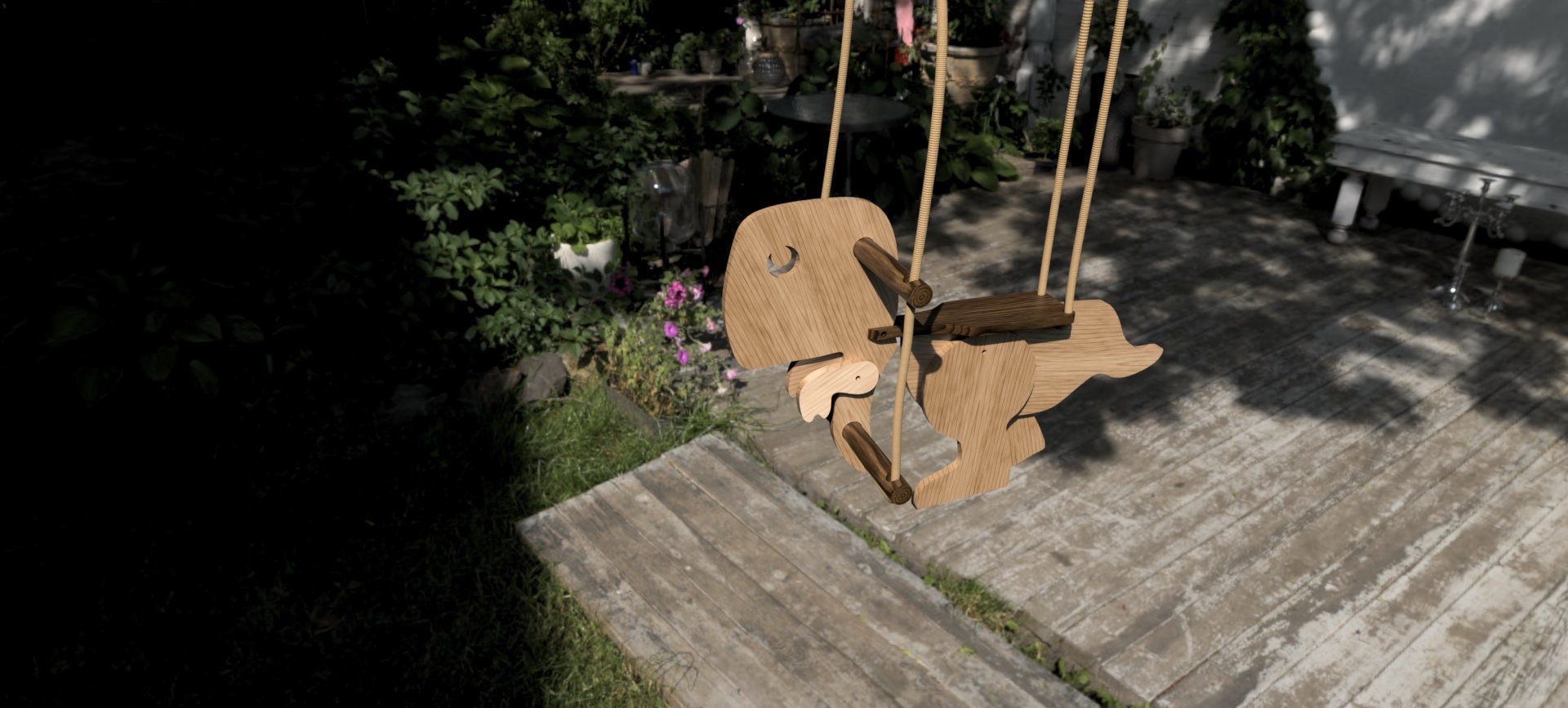 Wooden Swing Plan, DIY Dinosaur Swing Plan, Basic Wooden Swing DIY Plan ...