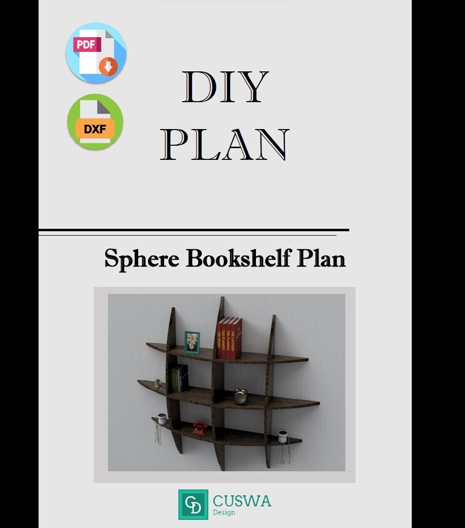 Sphere Bookshelf DIY Plan - Etsy