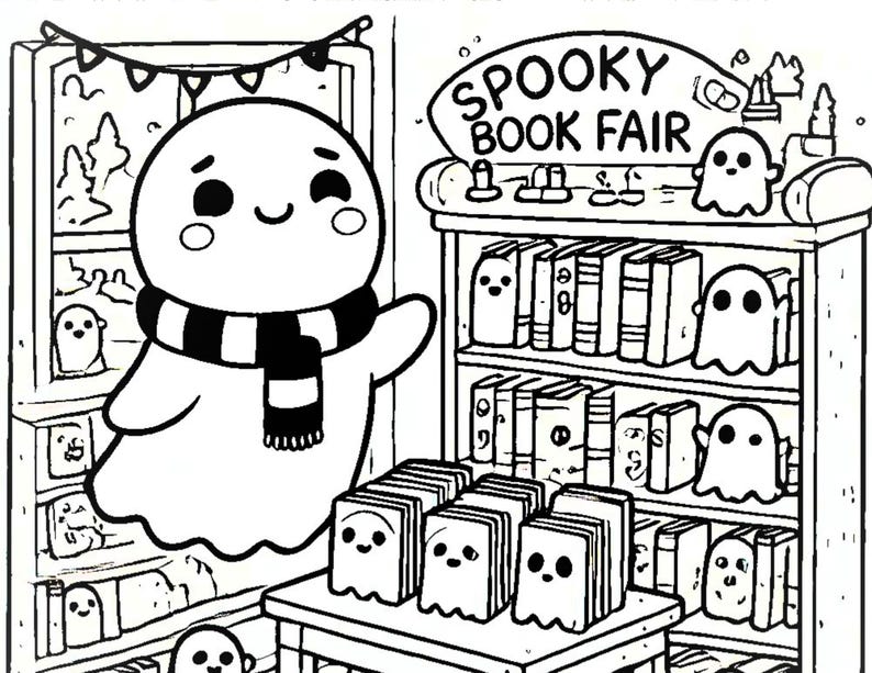 Spooky Time Digital Coloring Book – Fun Halloween-themed Pages for All ...