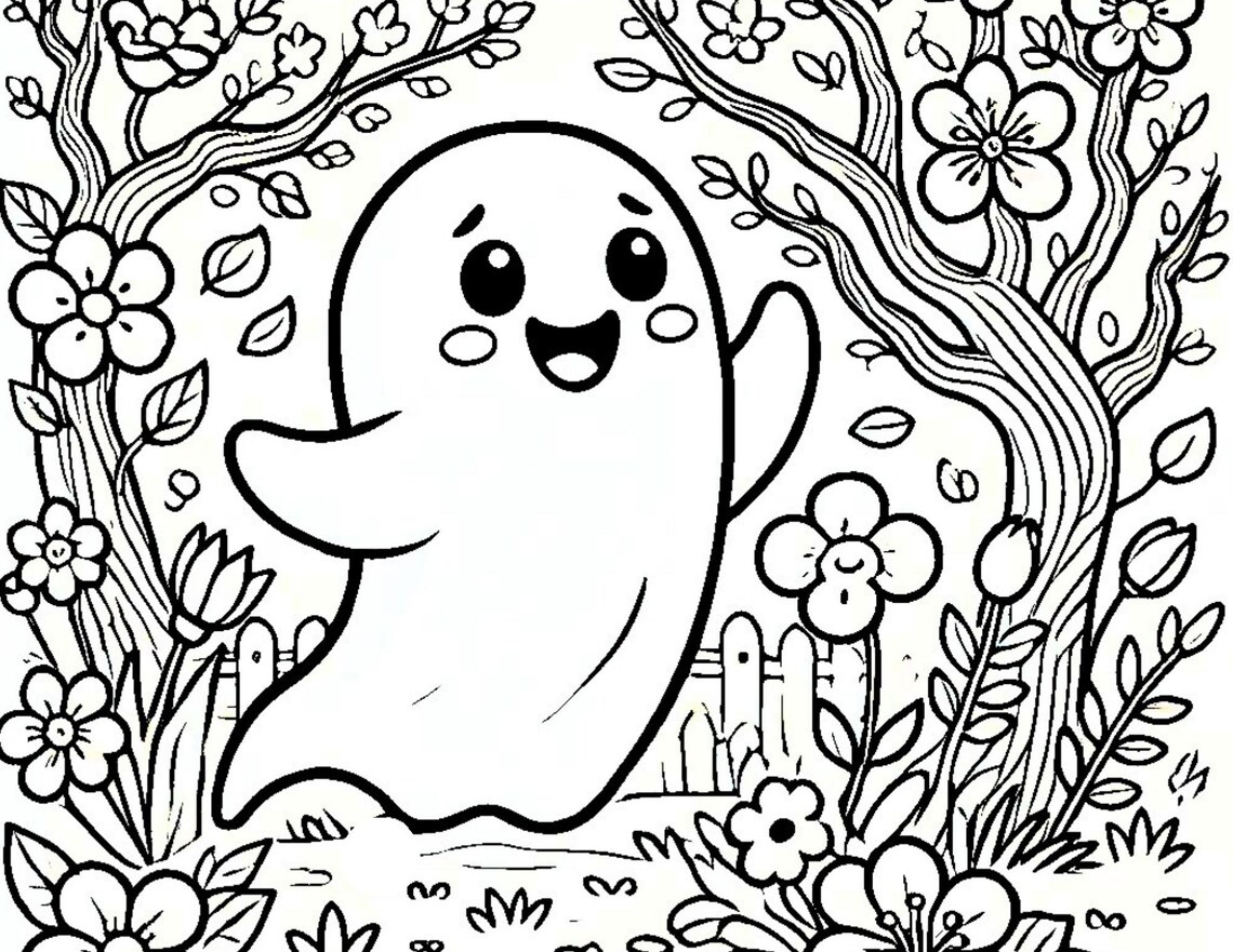 Spooky Time Digital Coloring Book – Fun Halloween-themed Pages for All ...