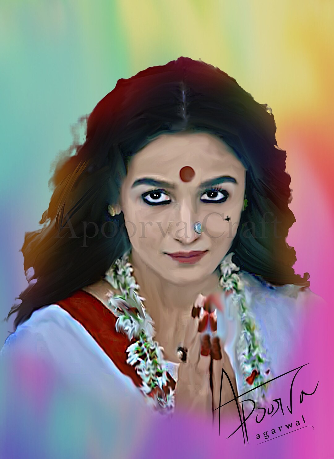 Alia Bhatt Digital Art Pencil Sketch Beautiful and Realistic Digital ...