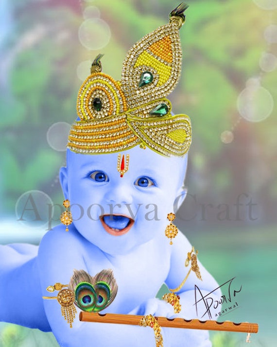 Lord Krishna Baby Drawings For Kids