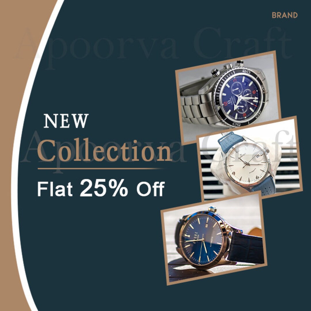 Digital Banner or Template Watches Poster for Your Home Decor Simple ...