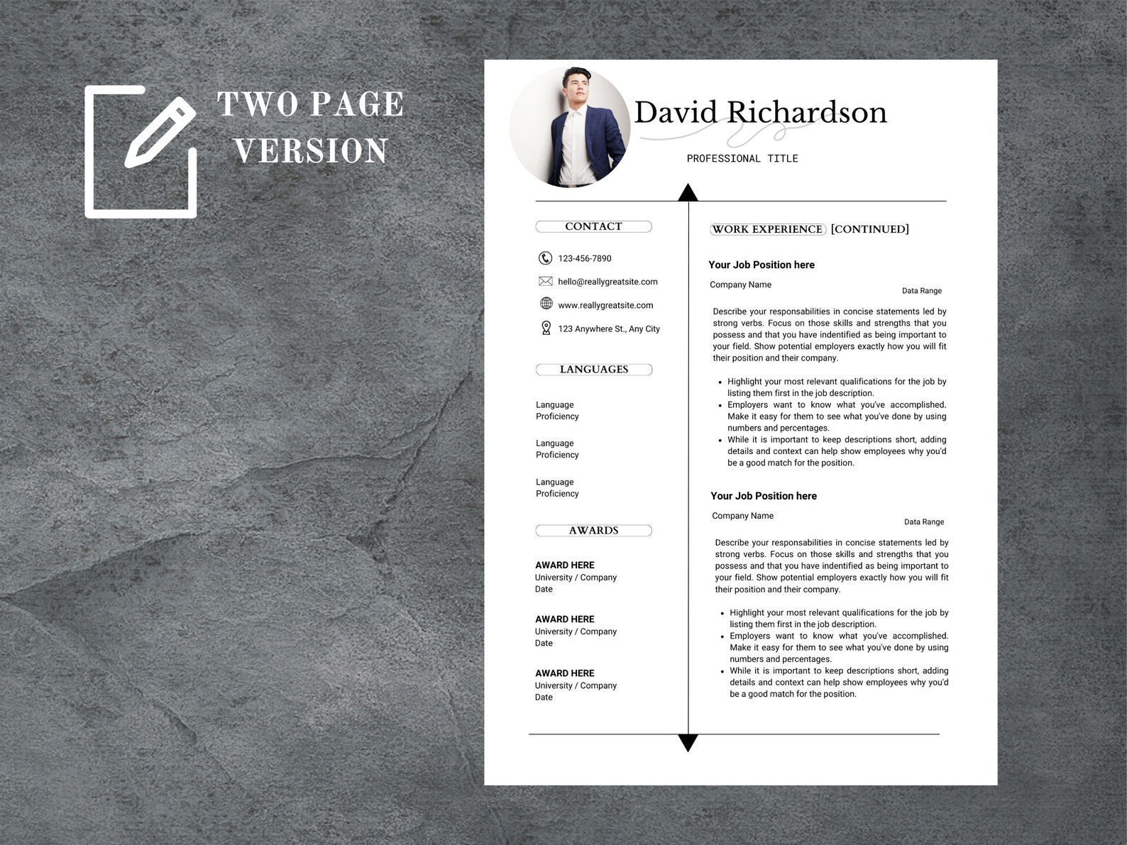 2023 Resume Template, Resume Cover Letter, Minimalist Resume ...