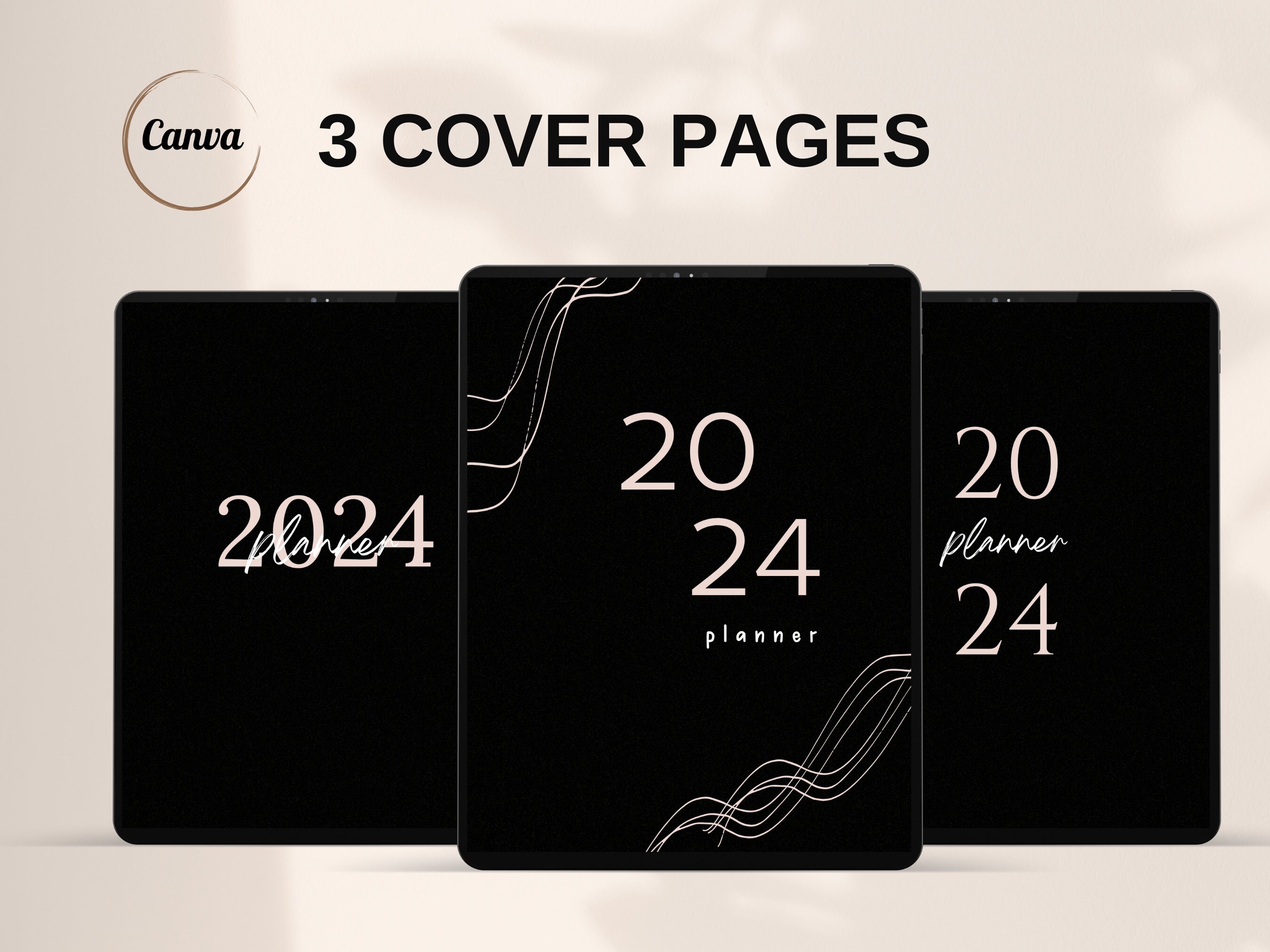 2024 Digital Planner Template Canva Best Digital Planner Today Planner ...