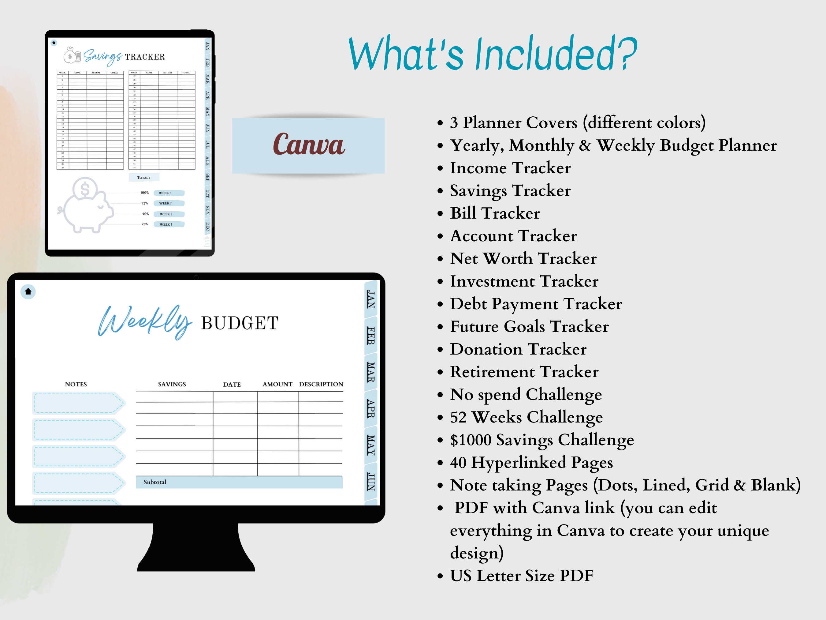 Budget Planner Google Sheets Monthly Budget Spreadsheet Etsy