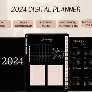 2024 Digital Planner Template Canva | Best Digital Planner | Today ...