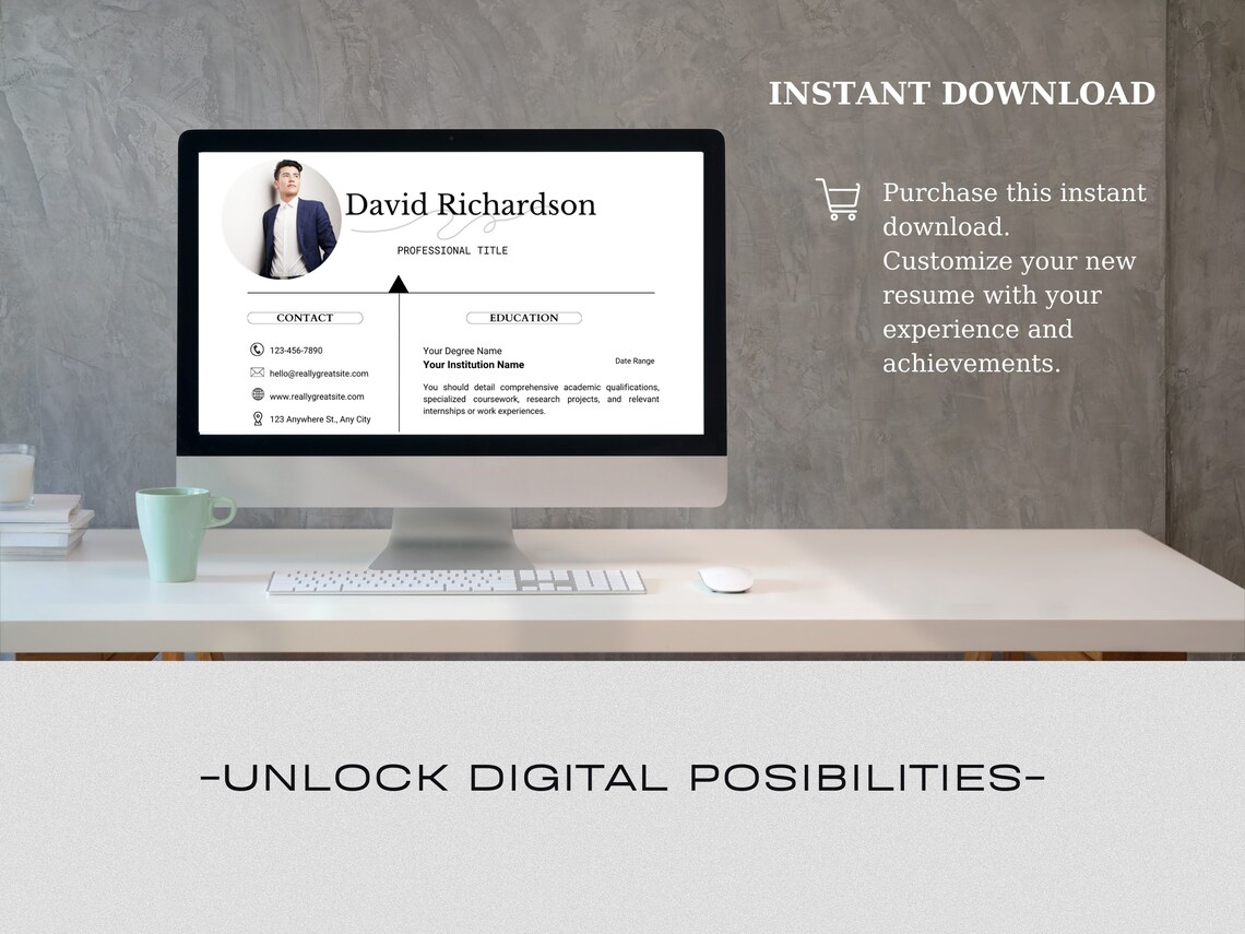 2023 Resume Template Resume Cover Letter Minimalist Resume - Etsy