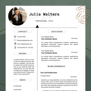 Resume Template Minimalist Resume Professional Resume Resume Format ...