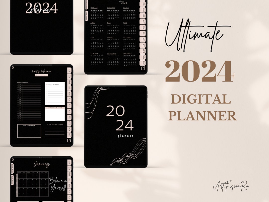 2024 Digital Planner Template Canva | Best Digital Planner | Today ...