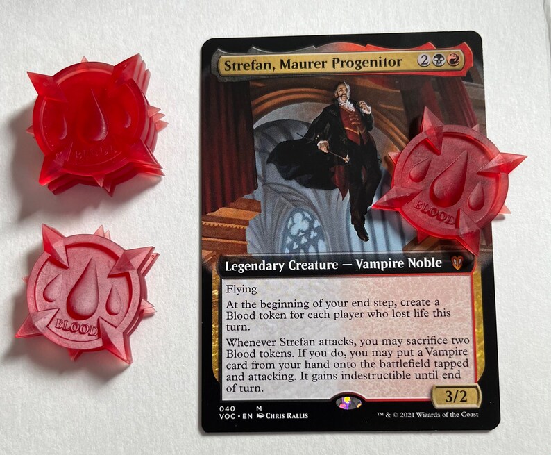 Blood Tokens for Magic: the Gathering, 8 Count, Resin Printed - Etsy