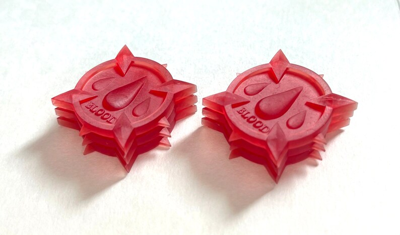 Blood Tokens for Magic: the Gathering, 8 Count, Resin Printed - Etsy