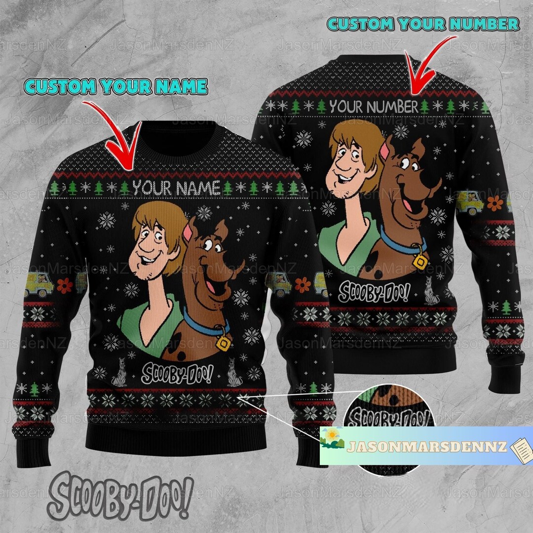 Christmas Scooby Doo Ugly Sweater Scooby Doo Ugly Christmas - Etsy
