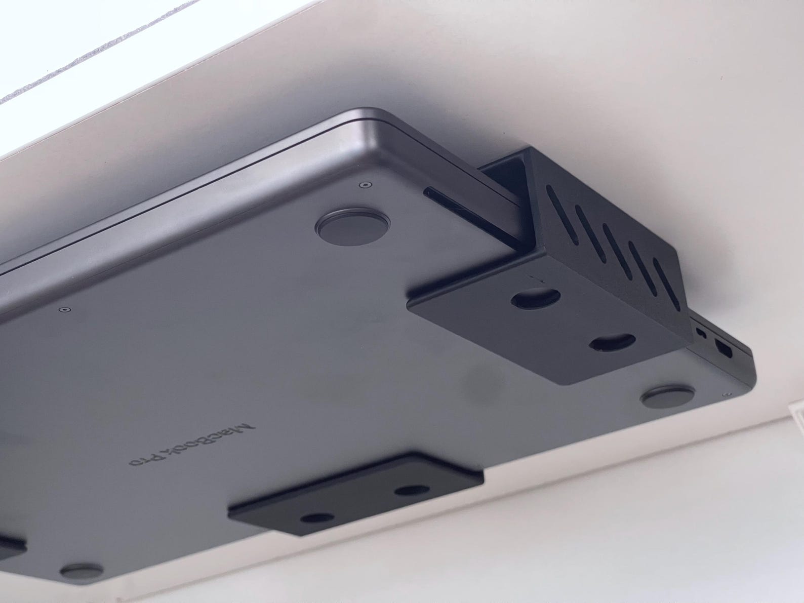 Under Desk Laptop Mount Bracket: Space Saving Laptop Holder - Etsy