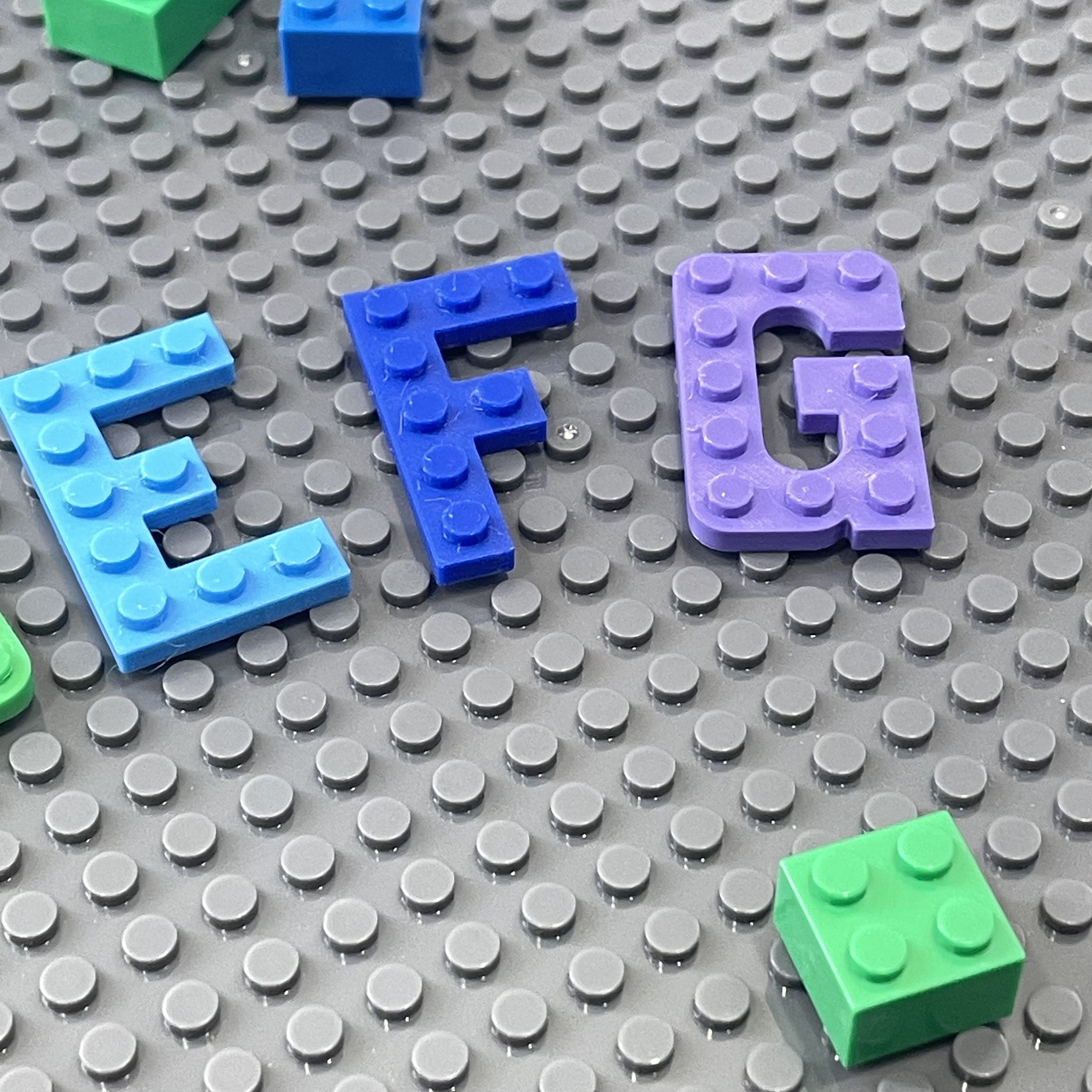 Brick Alphabet Letter - Birthday Cake Topper - Building Bricks - Party ...