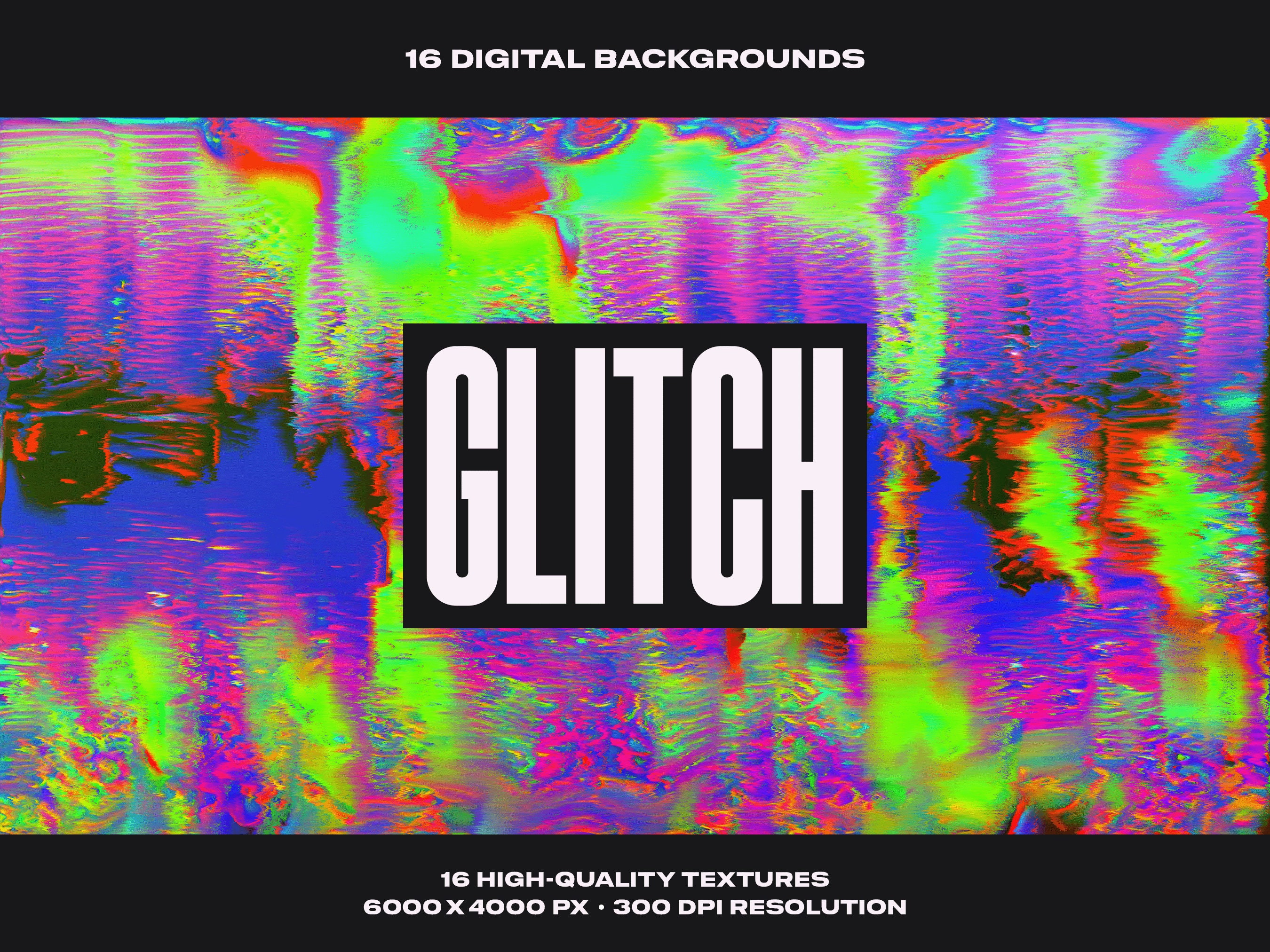Glitch Digital Paper, Glitch Effect Background, Digital Paper ...