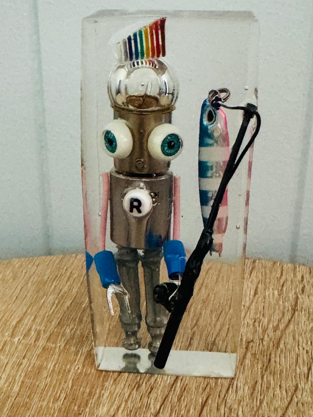 Meet Cryobot Fishing Bot, a Recycled Junk Robot - Etsy
