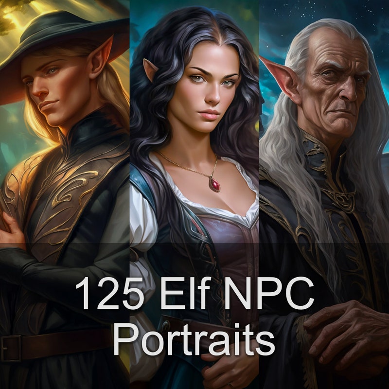 Dnd Character Art Elf - Etsy