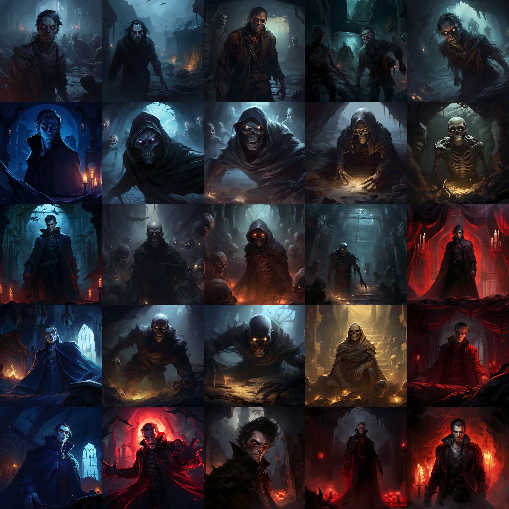 50 Monster Portraits Set 1 - TCG, Dnd, RPG Image Portrait Collection ...
