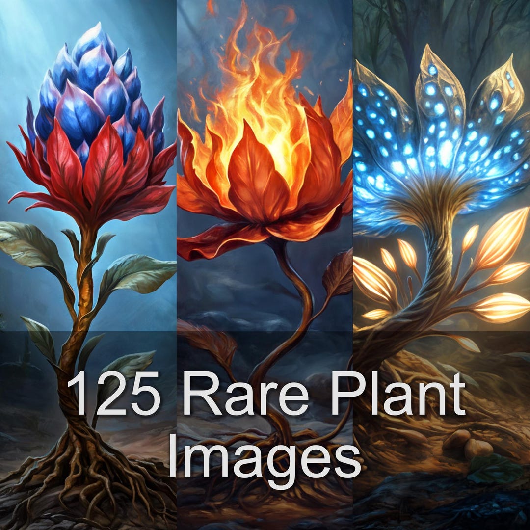 125 Rare Plant Images - TCG, Dnd, RPG Image Portrait Collection for ...