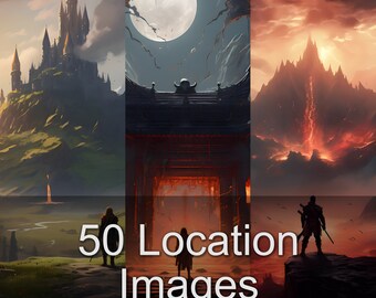 50 Location Images Set 5 - TCG, Dnd, RPG Image Portrait Collection for ...