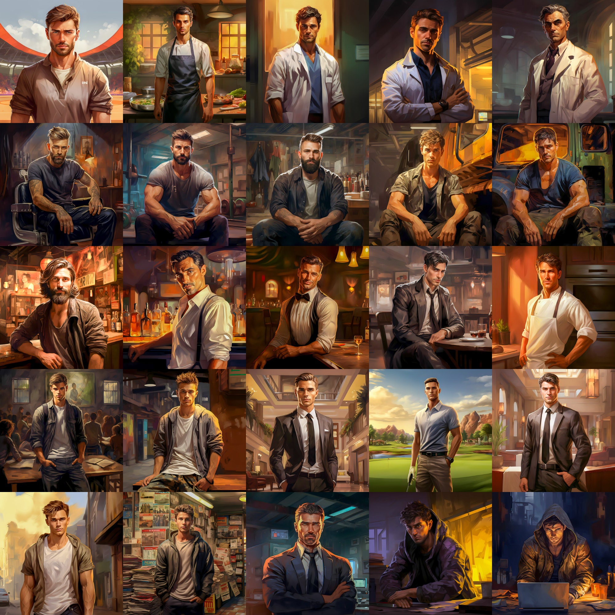 125 City NPC Portraits - TCG, Dnd, RPG Image Portrait Collection for ...