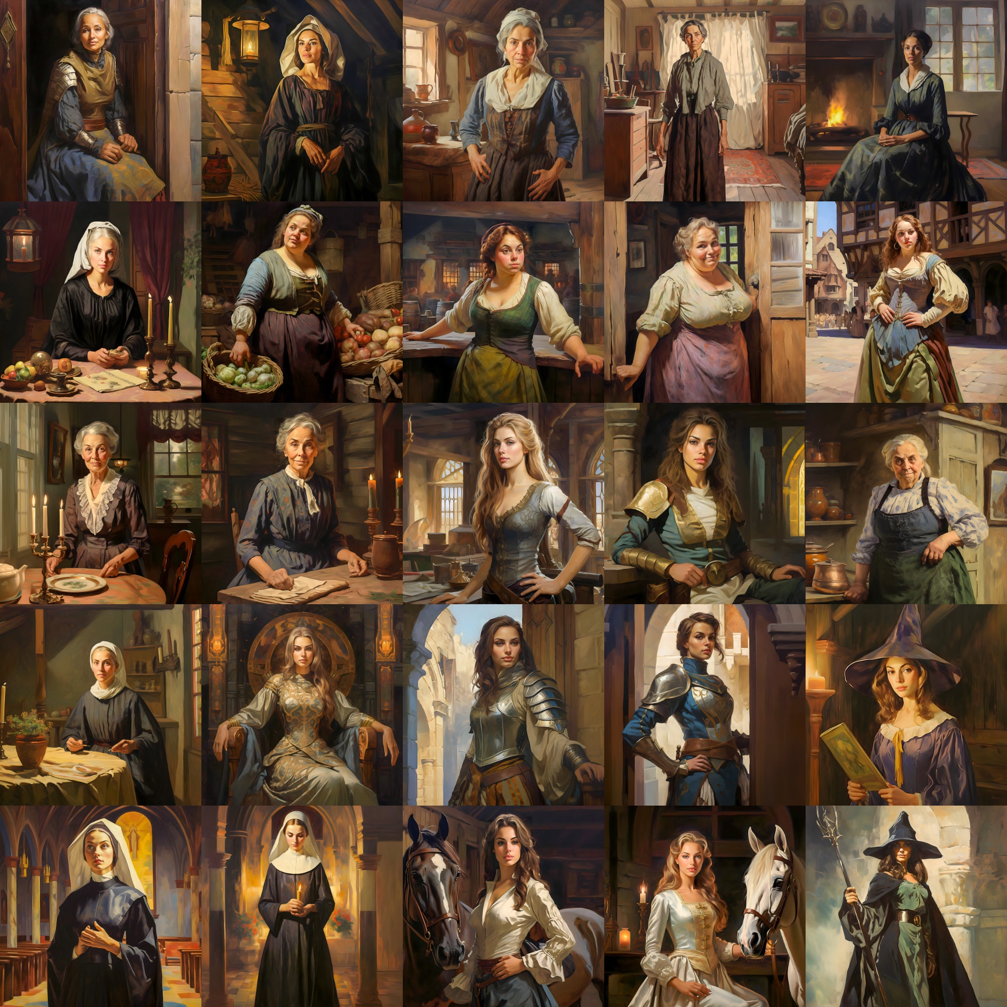 125 Town NPC Portraits - TCG, Dnd, RPG Image Portrait Collection for ...