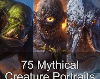 125 Town NPC Portraits TCG, Dnd, RPG Image Portrait Collection for ...