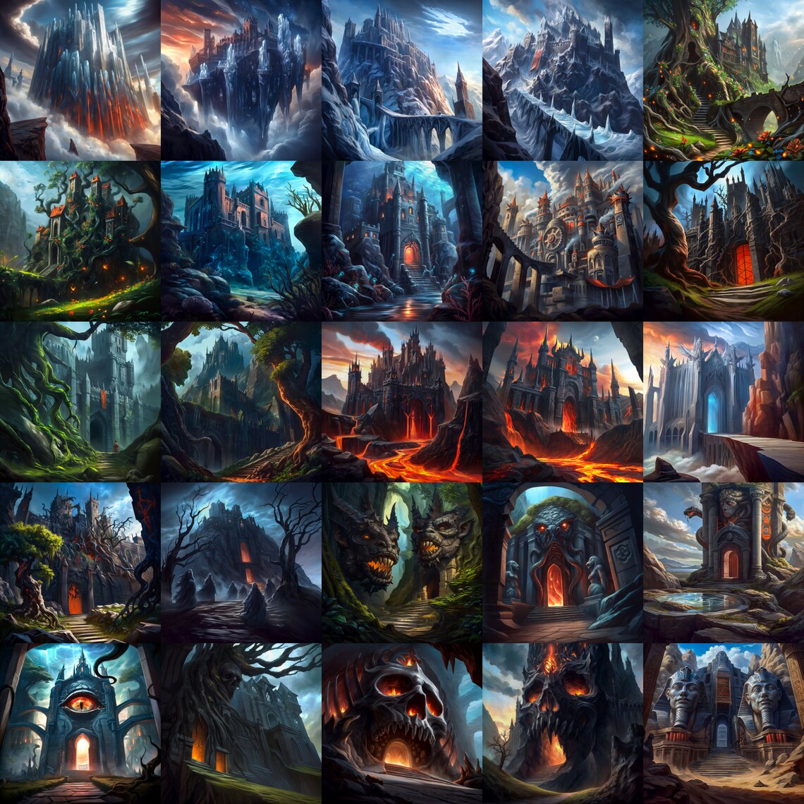 50 Location Images Set 5 - TCG, Dnd, RPG Image Portrait Collection for ...