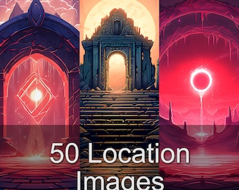 50 Location Images Set 5 - TCG, Dnd, RPG Image Portrait Collection for ...