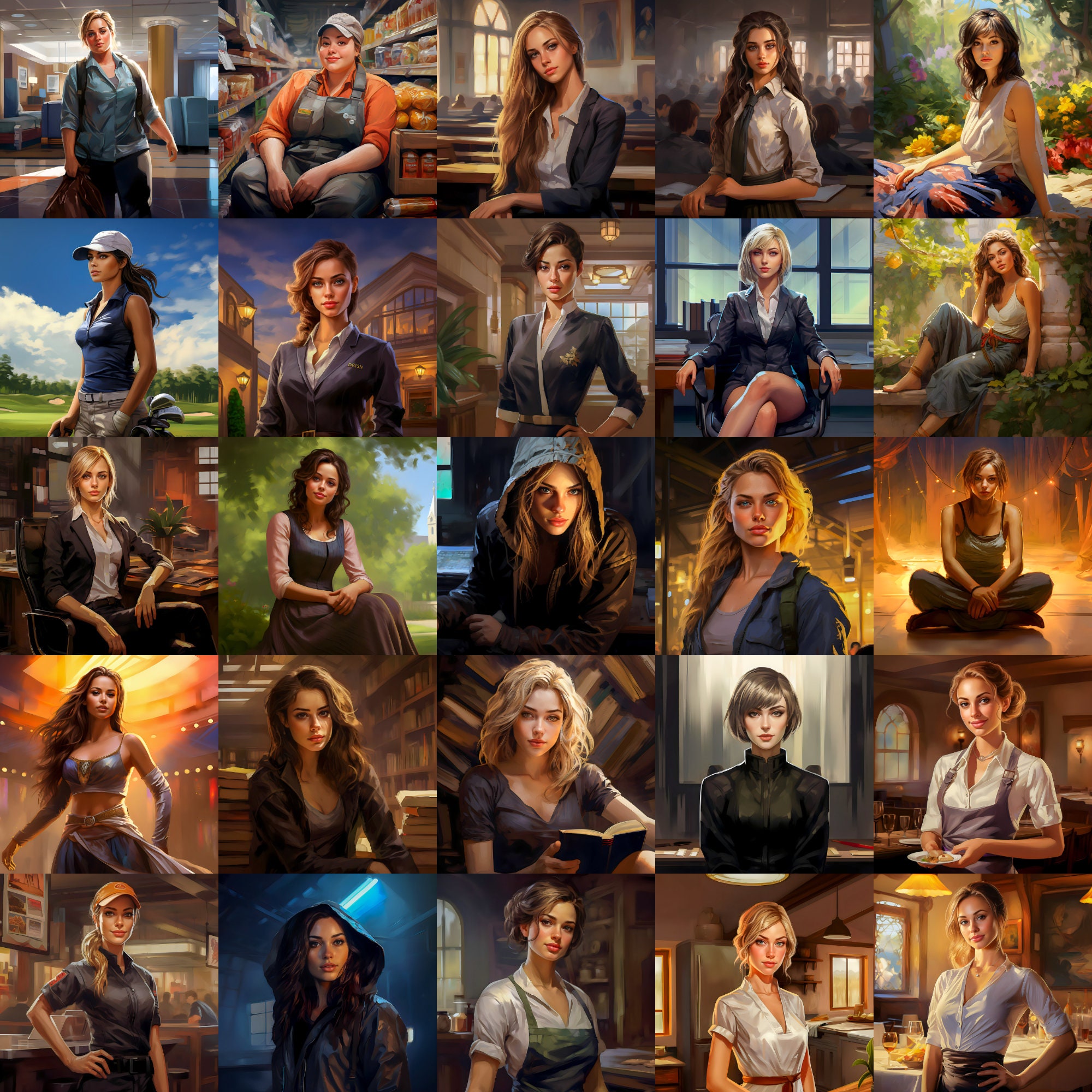 125 City NPC Portraits TCG, Dnd, RPG Image Portrait Collection for Dungeon Master, Game Master ...