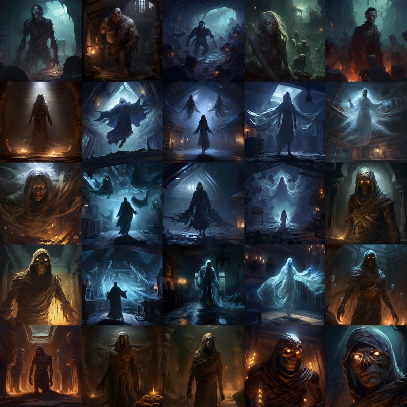 50 Monster Portraits Set 1 - TCG, Dnd, RPG Image Portrait Collection ...