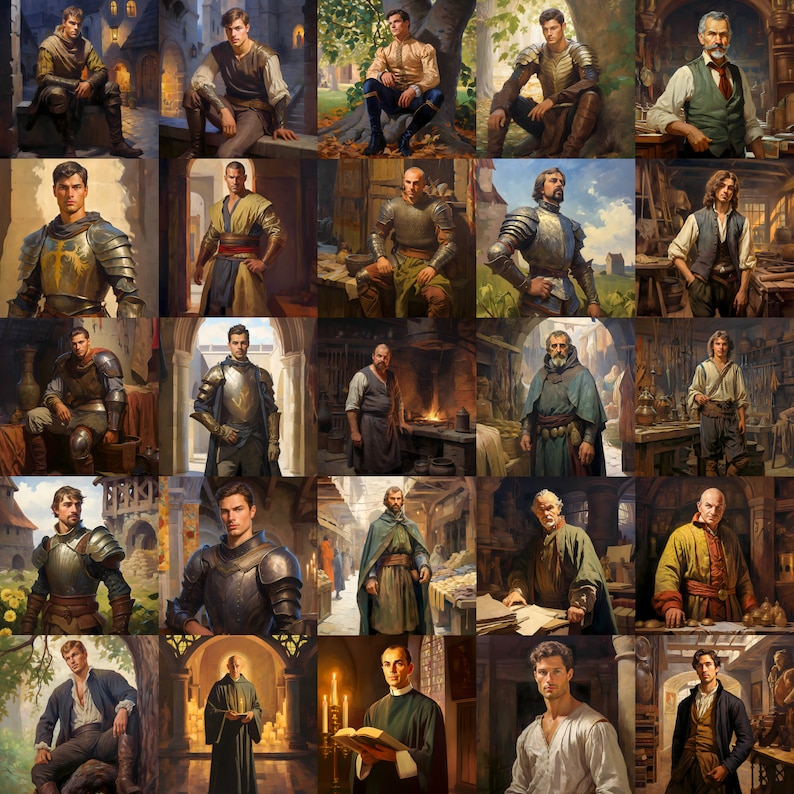 125 Town NPC Portraits - TCG, Dnd, RPG Image Portrait Collection for ...
