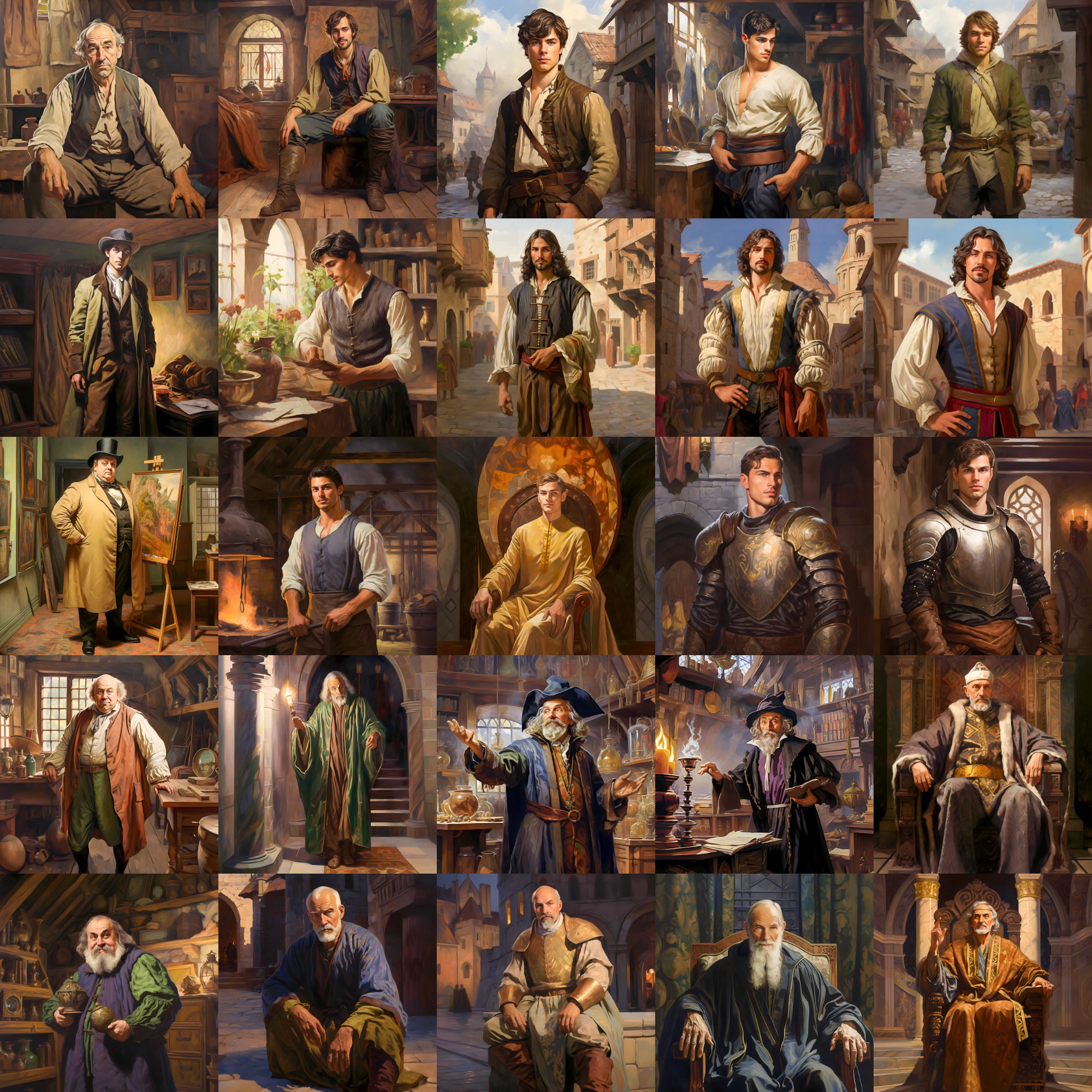 125 Town NPC Portraits - TCG, Dnd, RPG Image Portrait Collection for ...
