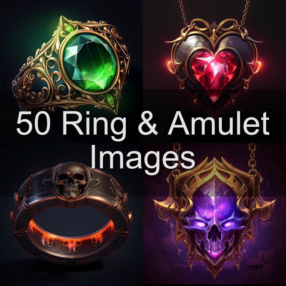 50 Ring & Amulet Images - TCG, Dnd, RPG Image Portrait Collection for ...