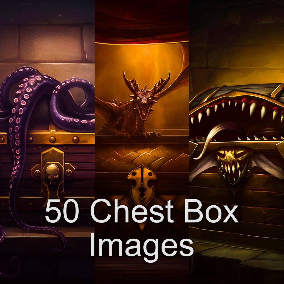 50 Chest Box Images TCG, Dnd, RPG Image Portrait Collection for Dungeon ...