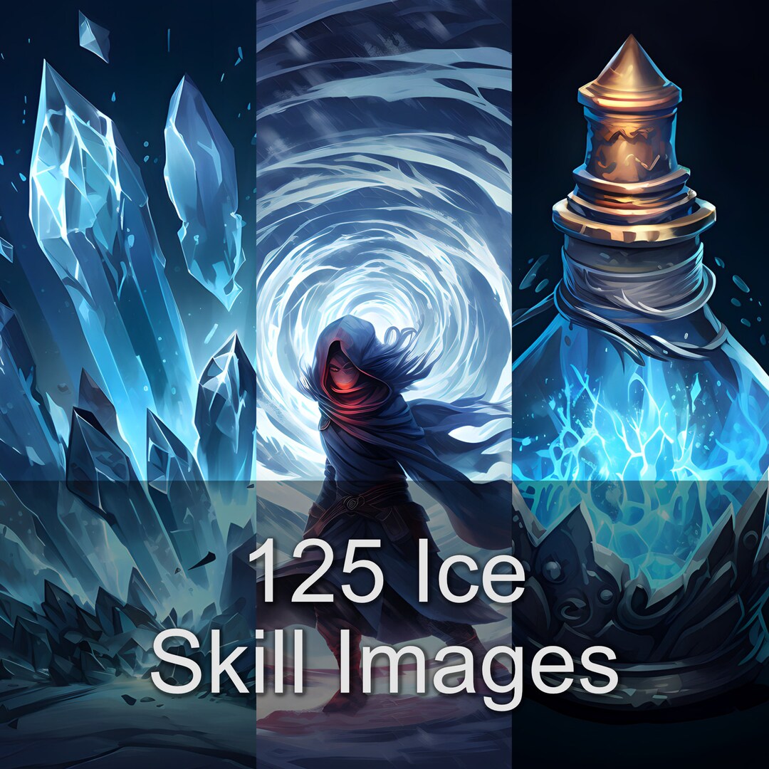 125 Ice Skill Images TCG, Dnd, RPG Image Portrait Collection for ...