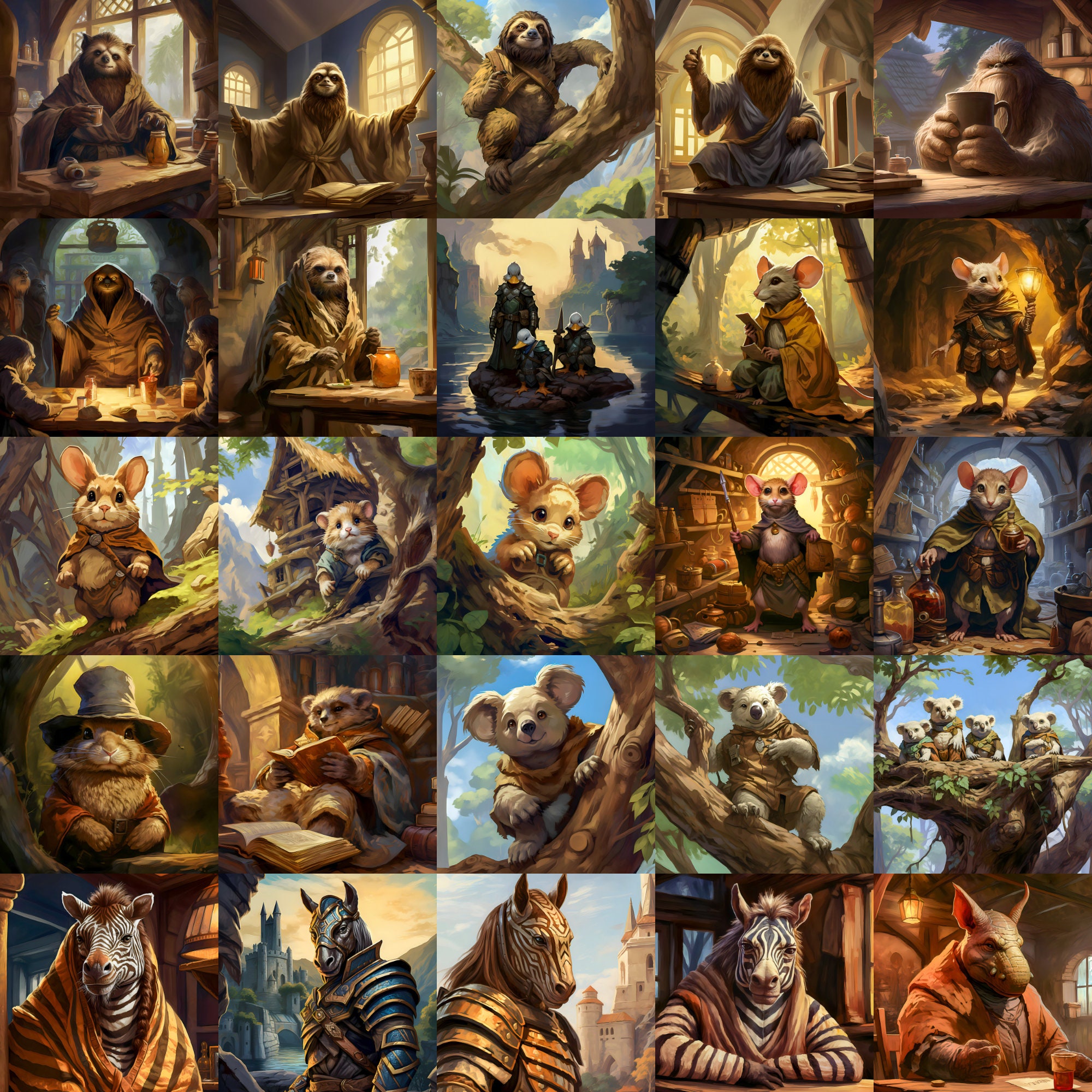 125 Animal NPC Portraits TCG Dnd RPG Image Portrait - Etsy